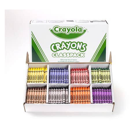 Crayola Crayon Classpack 400ct Large Bulk Crayons For Classroom