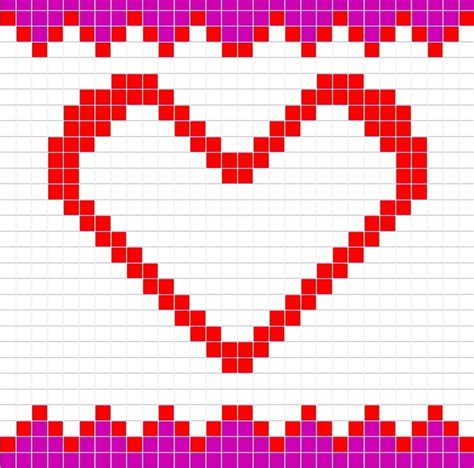 Free Heart Graph Crochet Pattern Ribblr