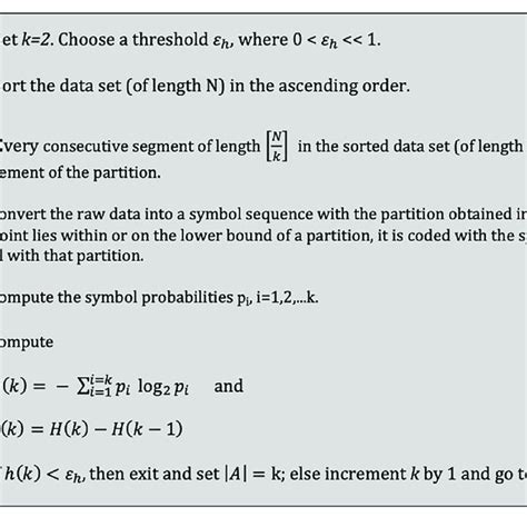 Algorithm For Selecting The Number Of Symbols Download Scientific Diagram