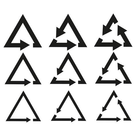 Premium Vector Black Triangle Arrows Vector Infographic Design Element Vector Illustration