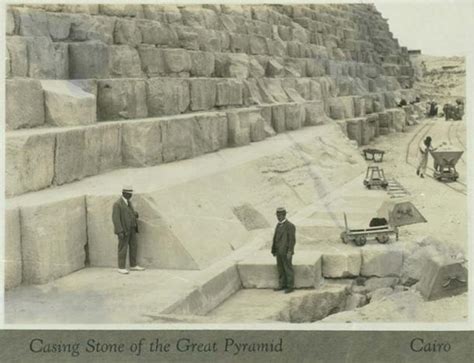 Great Pyramid Casing Stone Exhibit On Rocky Ground As Egypt Challenges