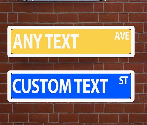 Custom Road Signspersonalized Road Signcustom Metal Street Signmake