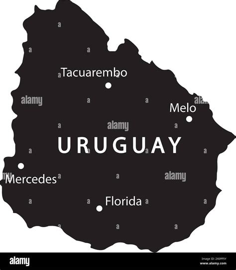 map of uruguay vector illustration simple design stock vector image and art alamy
