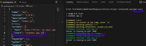 Node Js With Express Js Initial Project Setup DT Tech Info