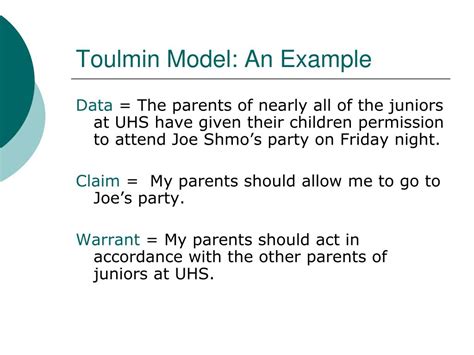 Ppt Structuring And Analyzing Arguments The Classical And Toulmin