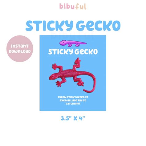 6 Bluey Party Favors Bundle Keepy Uppy Sticky Gecko Etsy Australia