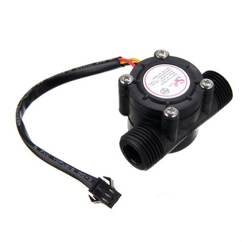 12 Water Flow Sensor 1 30lmin Hall Flowmeter Temperature Sensor For