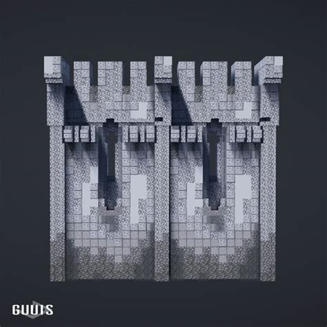 Get More From Guuis On Patreon Minecraft Castle Designs Minecraft Designs Minecraft Wall