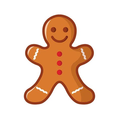 Gingerbread Icon Vector Design Template In White Background 26557165 Vector Art At Vecteezy