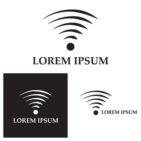 Wireless Design Logo Template Vector 5209600 Vector Art At Vecteezy