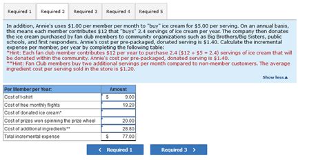 solved 1 calculate the incremental revenue per member per