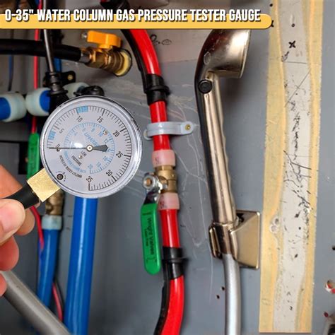 Snapklik Com UHARBOUR Manometer Gas Pressure Tester Manometer LP Gas Pressure Tester Gauge