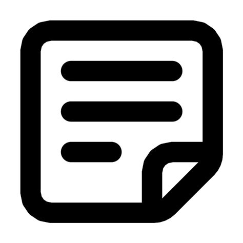 Note Text Line Vector SVG Icon SVG Repo