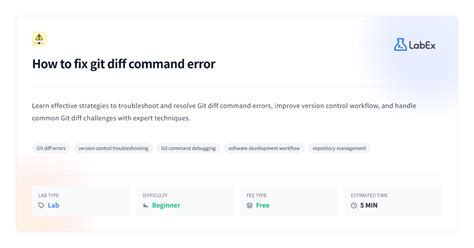 How To Fix Git Diff Command Error Labex