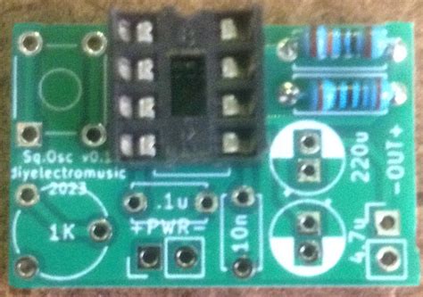 simple square wave oscillator pcb build guide simple diy electronic music projects