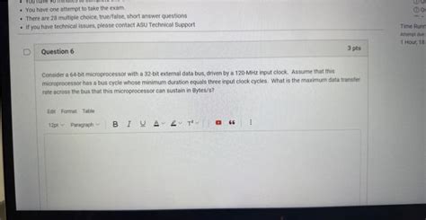 Solved Consider A 64 Bit Microprocessor With A 32 By