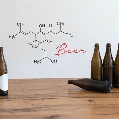 Beer Molecule Chemical Structure Wall Decal Beer Chemical Structure