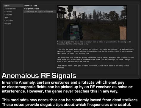 Anomalous Rf Signals Addon S T A L K E R Anomaly Mod For S T A L K E R Call Of Pripyat