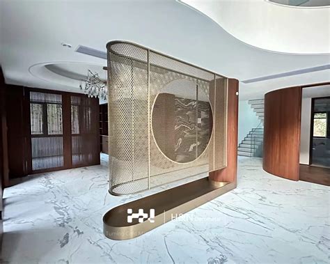 Metal Mesh Partition Metal Mesh Curved Molding Foshan HN Metal