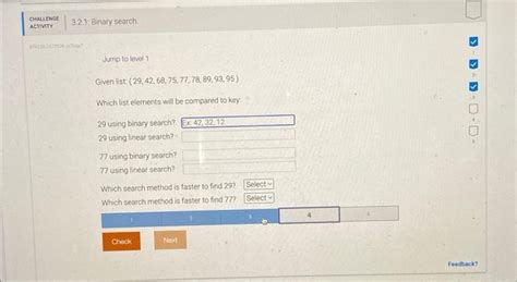 Solved 77 Using Linear Search Which Search Method Is Faster