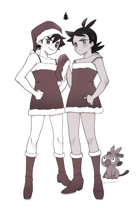 Ash Ketchum Grookey And Goh Pokemon And 2 More Drawn By Rei Hinketsu Danbooru