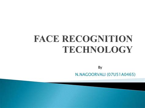 Ppt Face Recognition Technology Powerpoint Presentation Free Download Id9641477