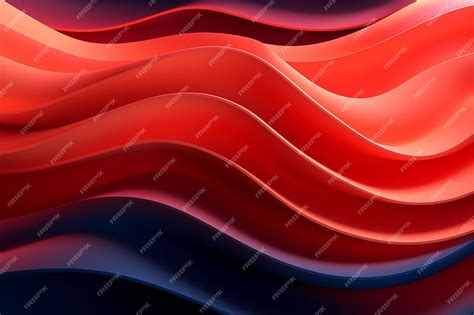 Immersive 3d Abstract Wave Pattern Background Vector Art Premium Ai Generated Image