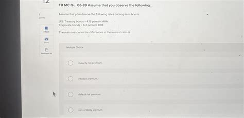 Solved TB MC Qu Assume That You Observe The Chegg Com