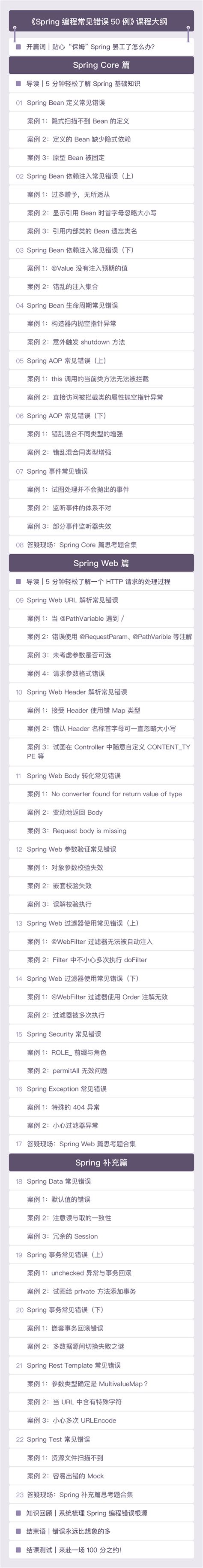 Spring 编程常见错误 50 例