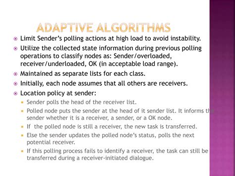Types Of Load Distributing Algorithm In Distributed System Ppt