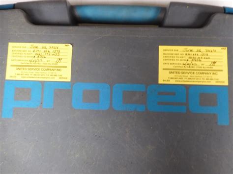 Proceq Equotip Hardness Tester Kit Probes Calibrated Cert PJ Bullseye Calibration
