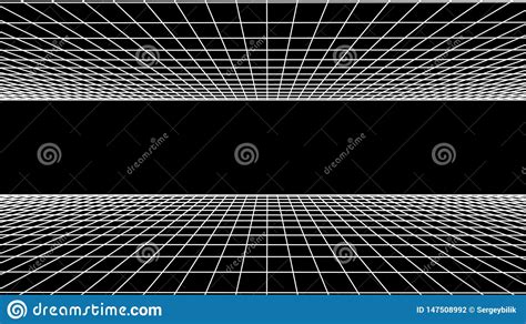 Flight Seamless Grid Net Polygonal Wireframe Abstract Retro Drawing Illustration Background New