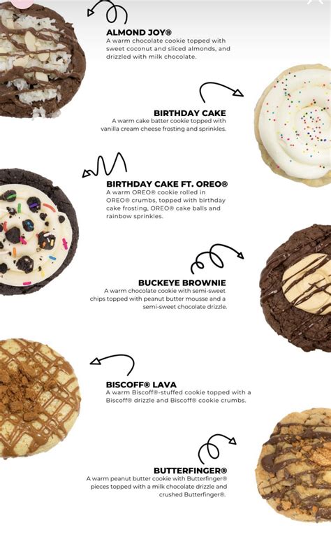 All Crumbl Cookie Flavors Real Photos Printable List Artofit
