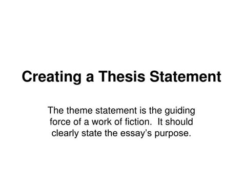 Ppt Creating A Thesis Statement Powerpoint Presentation Free Download Id2050157 Ppt Creating A Thesis Statement Powerpoint Presentation Free Download Id2050157