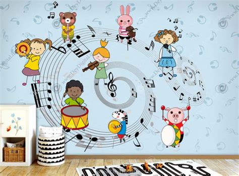 قیمت و خرید پوستر دیواری اتاق کودک طرح بچ های نوزانده با زمینه آبی Ba 5204 چاپ دی تولید