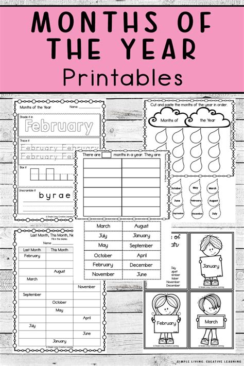 Months Of The Year Printables My Xxx Hot Girl