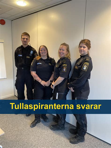 Swedish Customs On Linkedin Tullverket Tullkontroll Tullaspirant