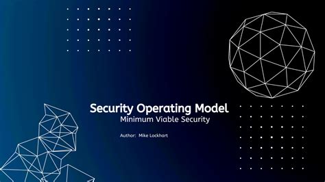The Minimum Viable Security Pillar Of The Security Operating Model