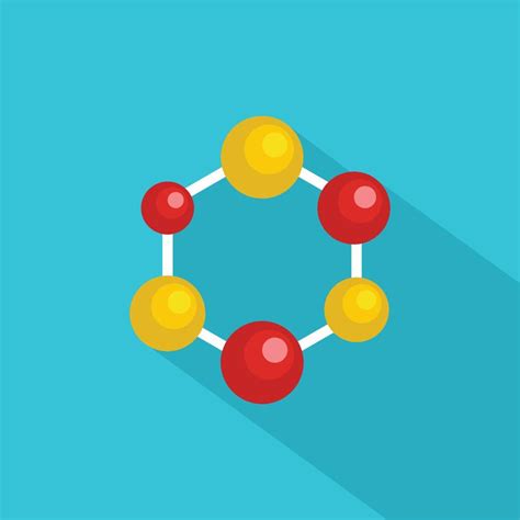 Science Lattice Icon Flat Style 14596535 Vector Art At Vecteezy