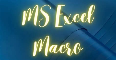 How To Record Macros In Excel Easy Steps