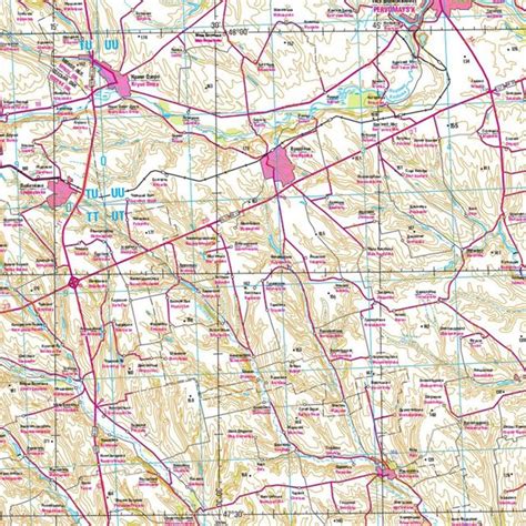 A Part Of The Nationwide 1 50 000 Scale Topographic Map Download