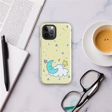 Cute Moon And Stars Iphone Case Dual Layered Tough Case Kawaii