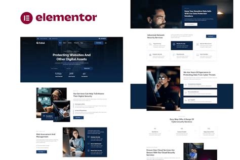 Cekal Cyber Security And It Service Elementor Template Kit