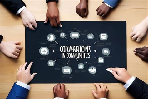 Premium Photo Creating Conversations Building Communities