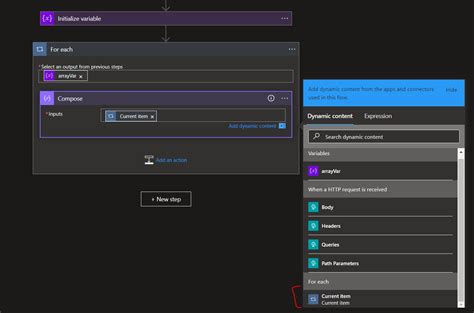 there is no current item token for for each actions · issue 2451 · azure logicappsux · github