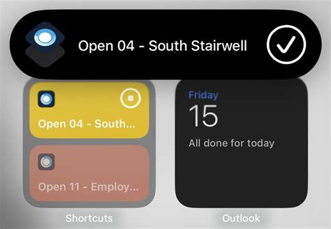 Iphone Shortcut Widget Freezing In Completed Position R Shortcuts