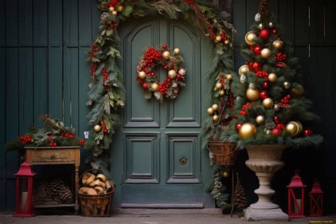 Обои Праздничные Ёлки обои для рабочего стола фотографии праздничные ёлки венок елка