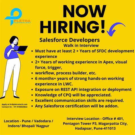 Pletra Is Hiring Salesforce Pletra Technologies Facebook