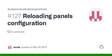 Reloading Panels Configuration · Issue 127 · Dockpanelsuite