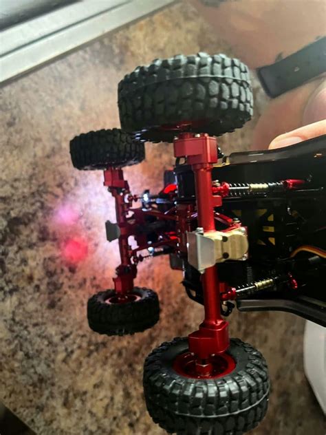 1 24 Axial Scx24 4wd Aluminum Axles Set Upgrades Red Rcgofollow